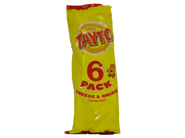 Tayto Cheese & Onion Crisps 6 pack - £2.49 : The Irish Shop, Purveyor ...